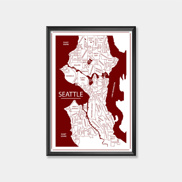 Washington Maps – Etched Atlas